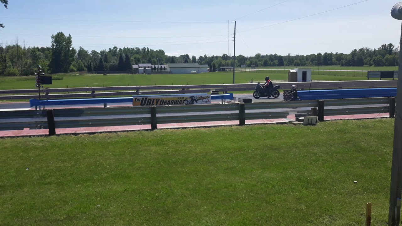 Father son drag race at ubly dragway - YouTube