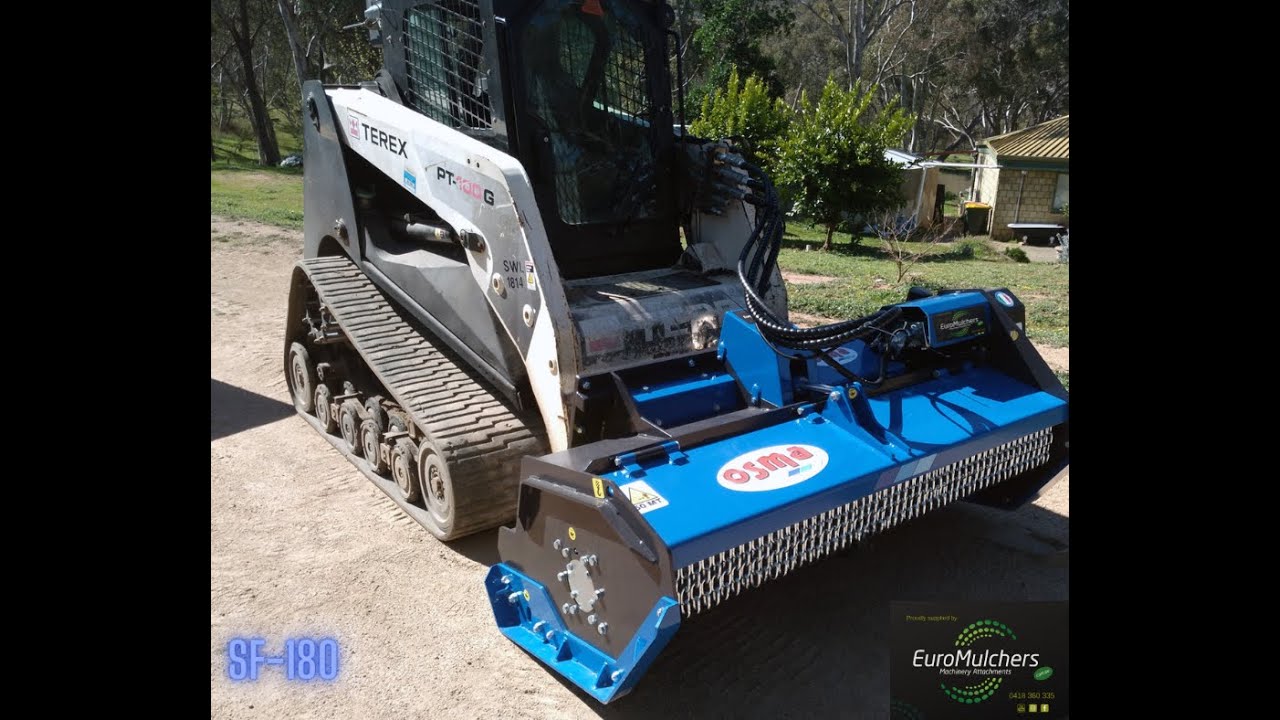 OSMA SF180 (semi-forestry flail) - YouTube