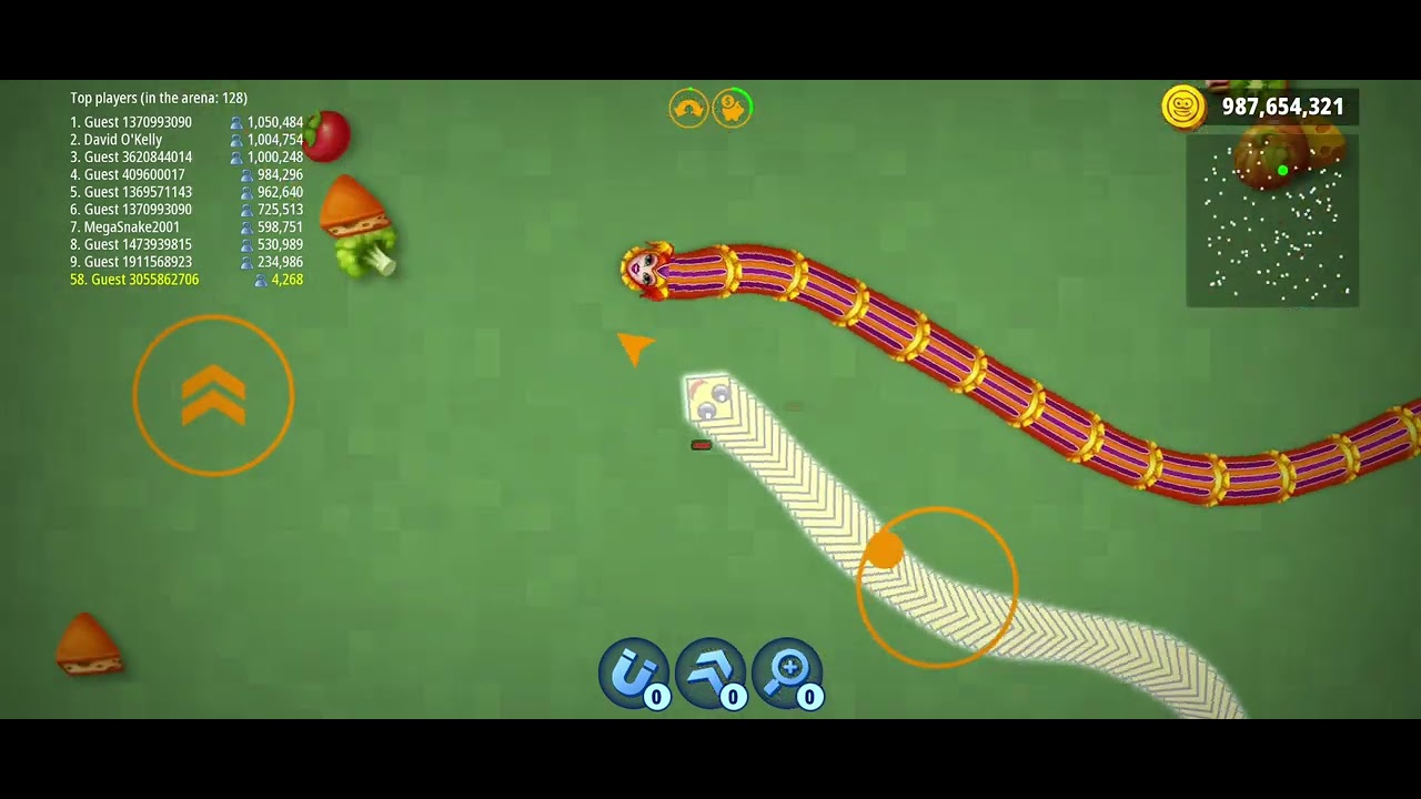 Biggest Worm Zone Full Game Play || in the world 🌍 🐛 Let's Go || Start ...