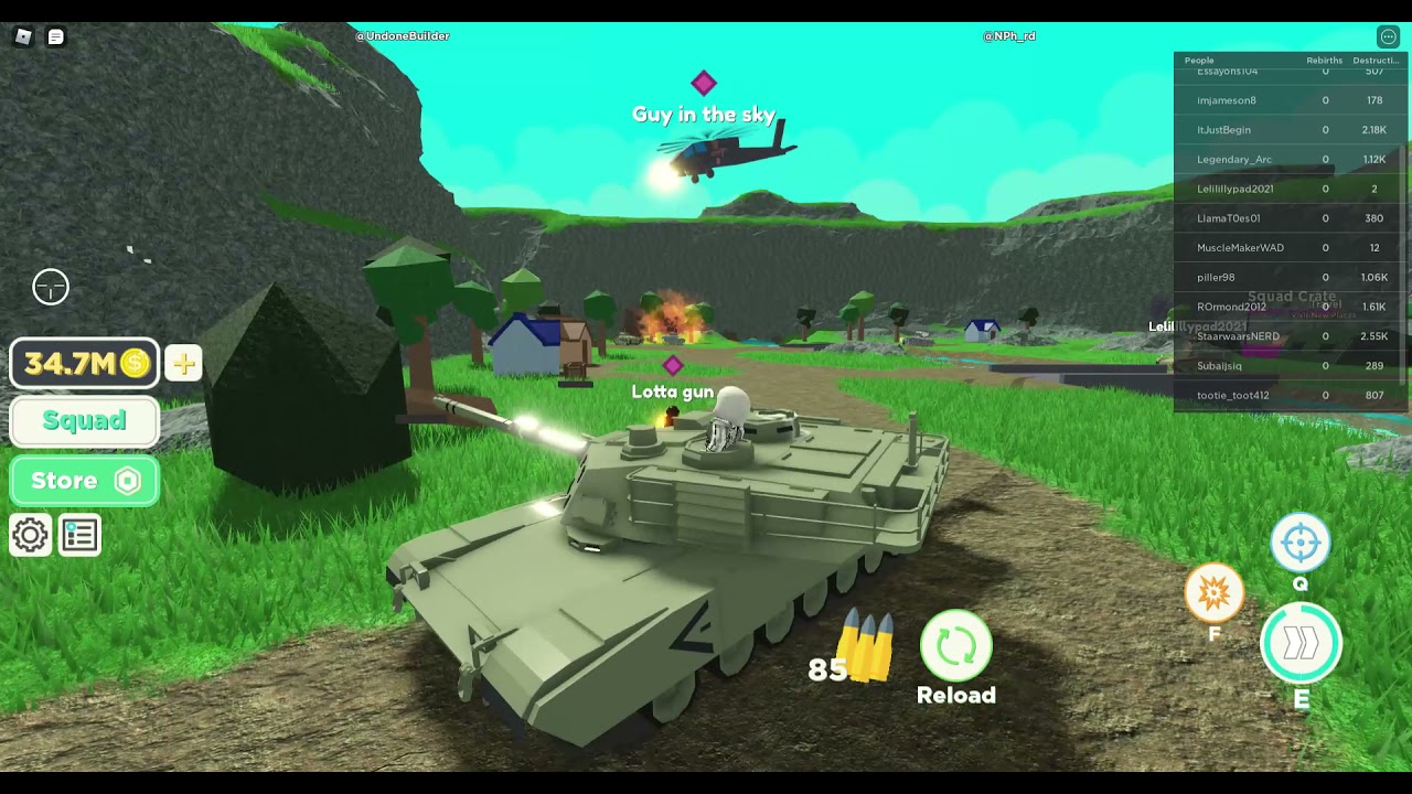 Roblox Tank simulator experiment number 2 - YouTube