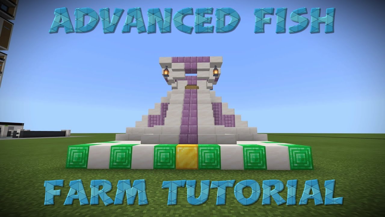 Minecraft Bedrock: ADVANCED AFK FISH FARM 🎣 TUTORIAL - YouTube