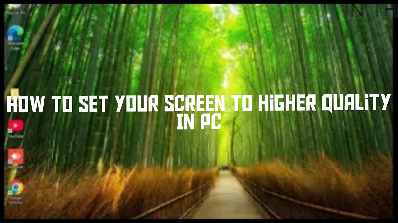 HOW TO SET YOUR SCREEN TO HIGH CLARITY IN PC (@XTROZ6)#TECH - YouTube