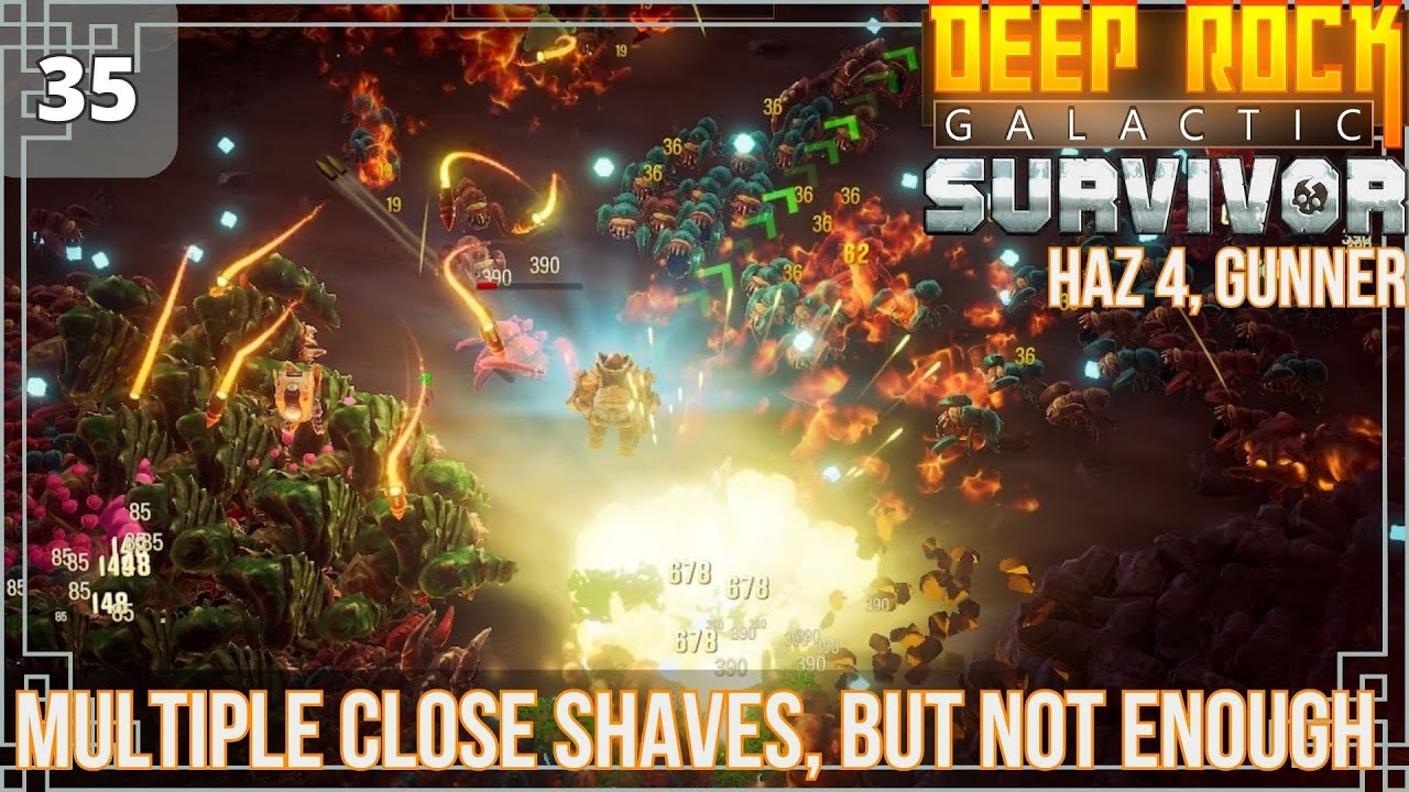 DRG : Survivor : Ep 35 | Multiple Close Shaves But Not Nearly Enough | HAZ 4 Gunner - YouTube
