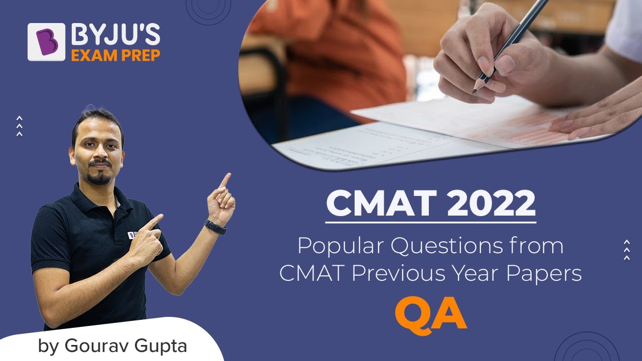 CMAT 2022 | Popular Questions from CMAT Previous Year Papers - QA ...