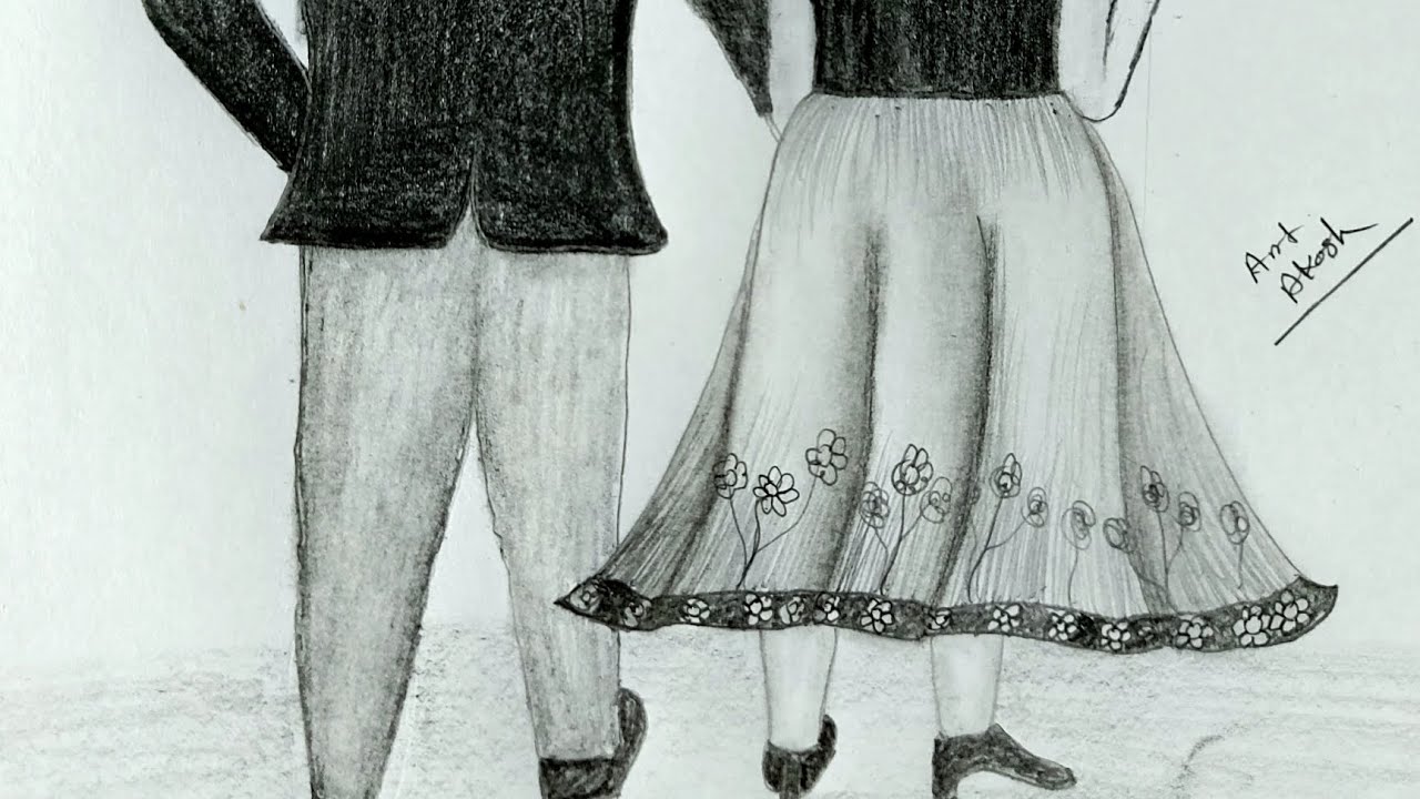 How to draw Couple Very Easy / Step by step drawing /easy drawing ...