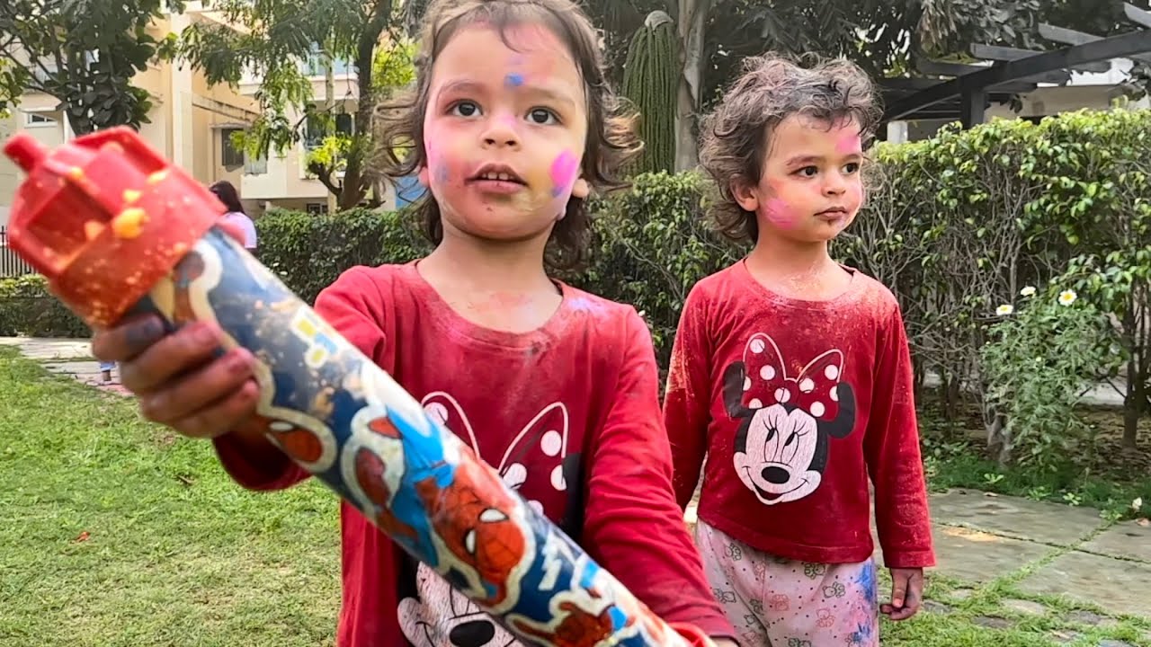 Happy Holi | Anayra and Anayka - YouTube