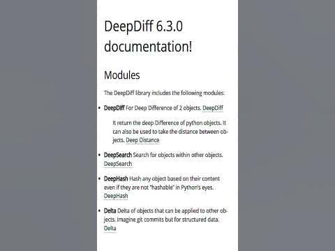 DeepDiff - Get Deep Difference between the Dictionaries in Python #python #code #programming # ...