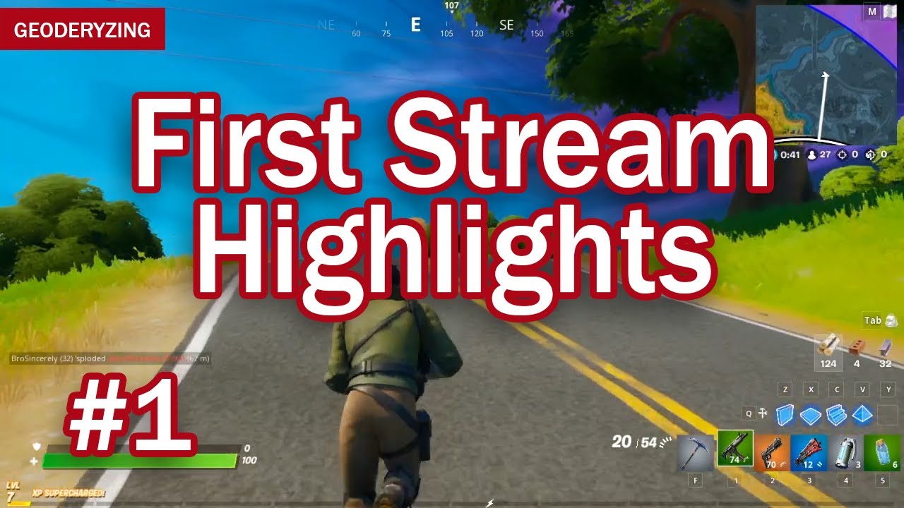 First Twitch Stream Highlights [Fortnite] - YouTube