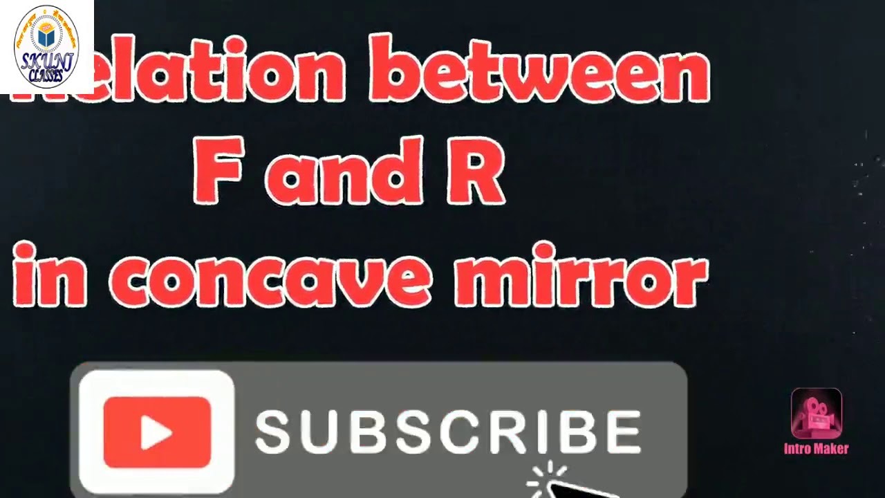 Relation between F and R in Concave mirror - YouTube