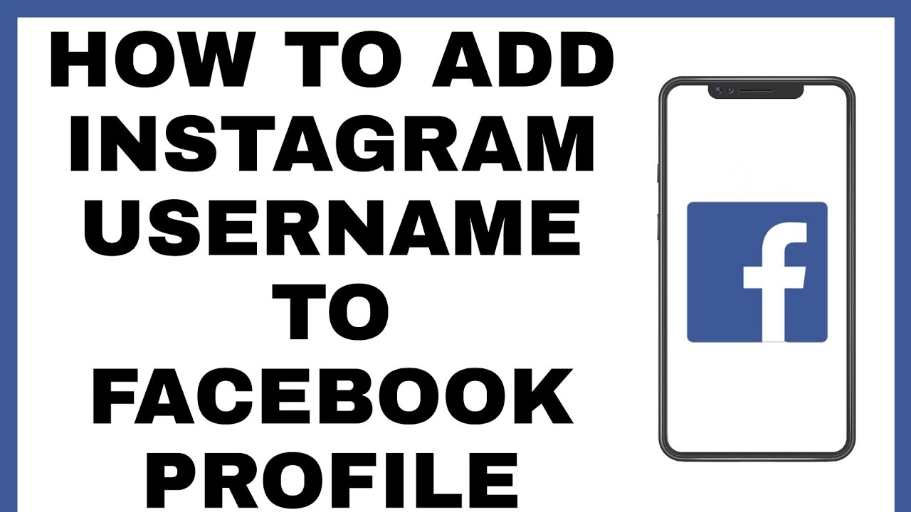 How to Add Instagram Username to Facebook Profile. - YouTube