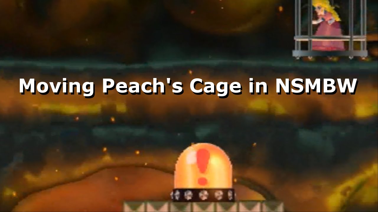 Moving Peach's Cage in NSMBW - YouTube