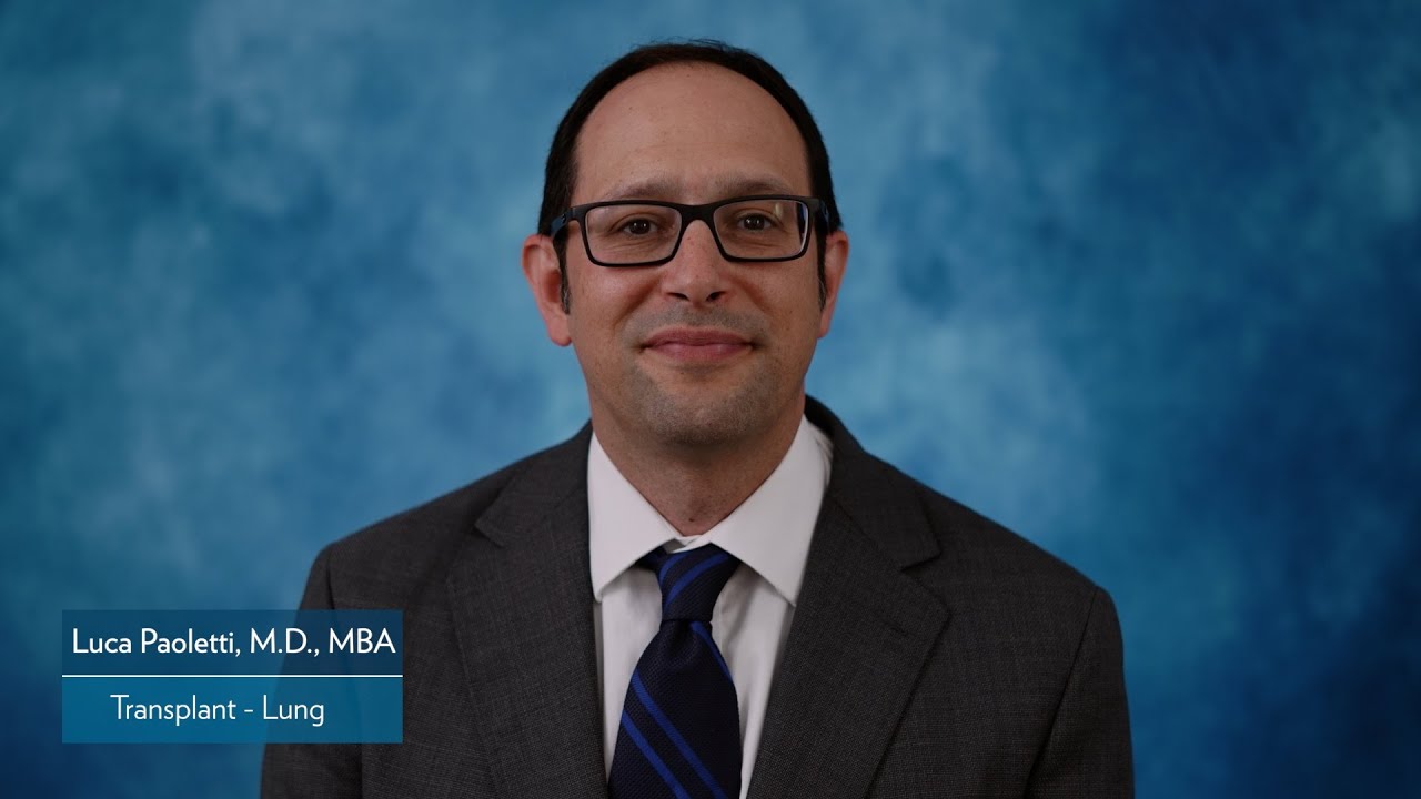 Luca Paoletti, M.D., MBA, Transplant - Lung, MUSC Health - YouTube