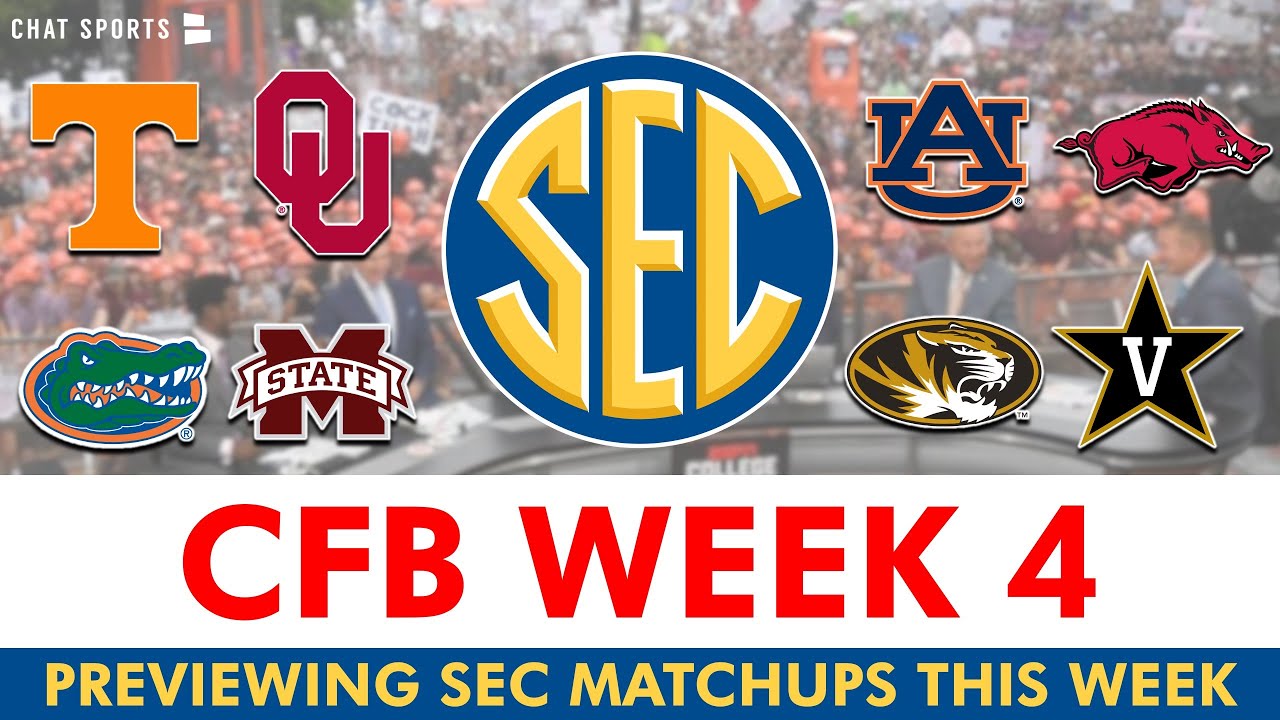 College Football Week 4 SEC Matchups Ft. College Gameday’s Game Of The ...