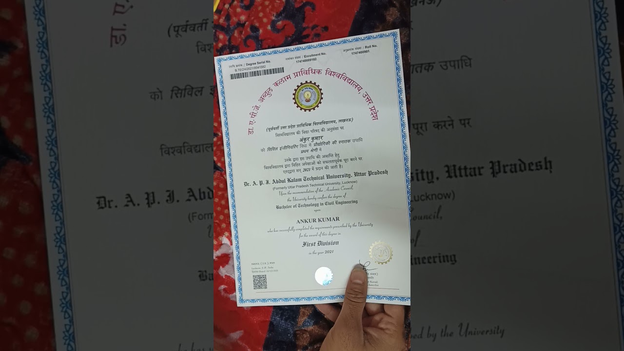AKTU B tech Civil Engineering Degree Unboxing YouTube aktu-b-tech-civil-engineering-degree-unboxing-youtube
