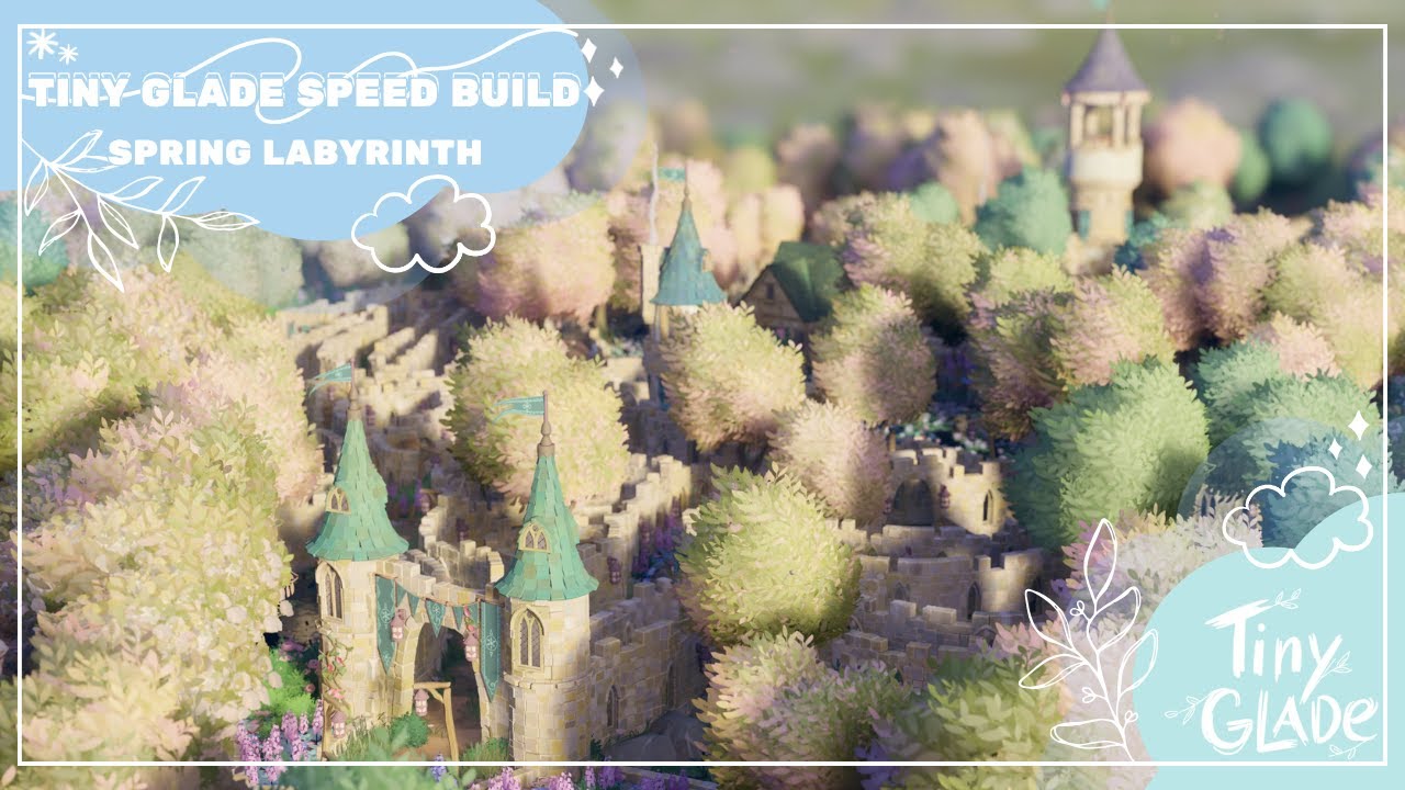 Spring Labyrinth | Tiny Glade | Relaxing Speed Build | No Commentary ...