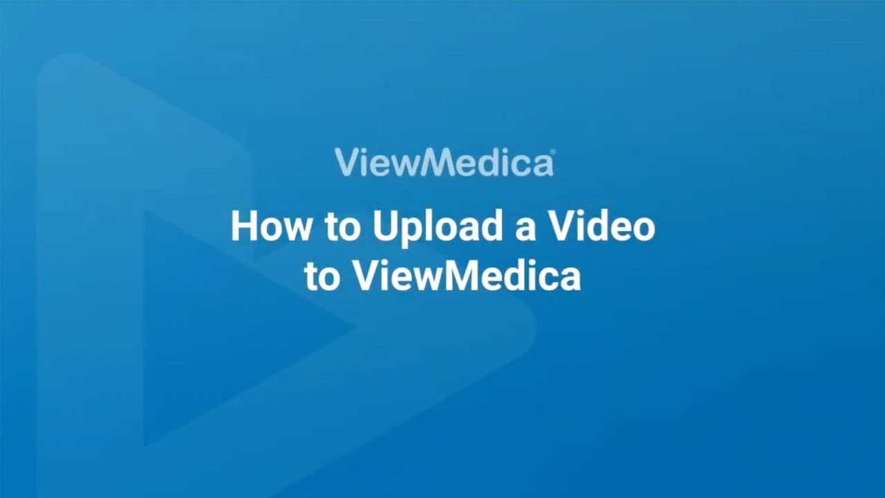 ViewMedica Content: How to Upload A Video - YouTube