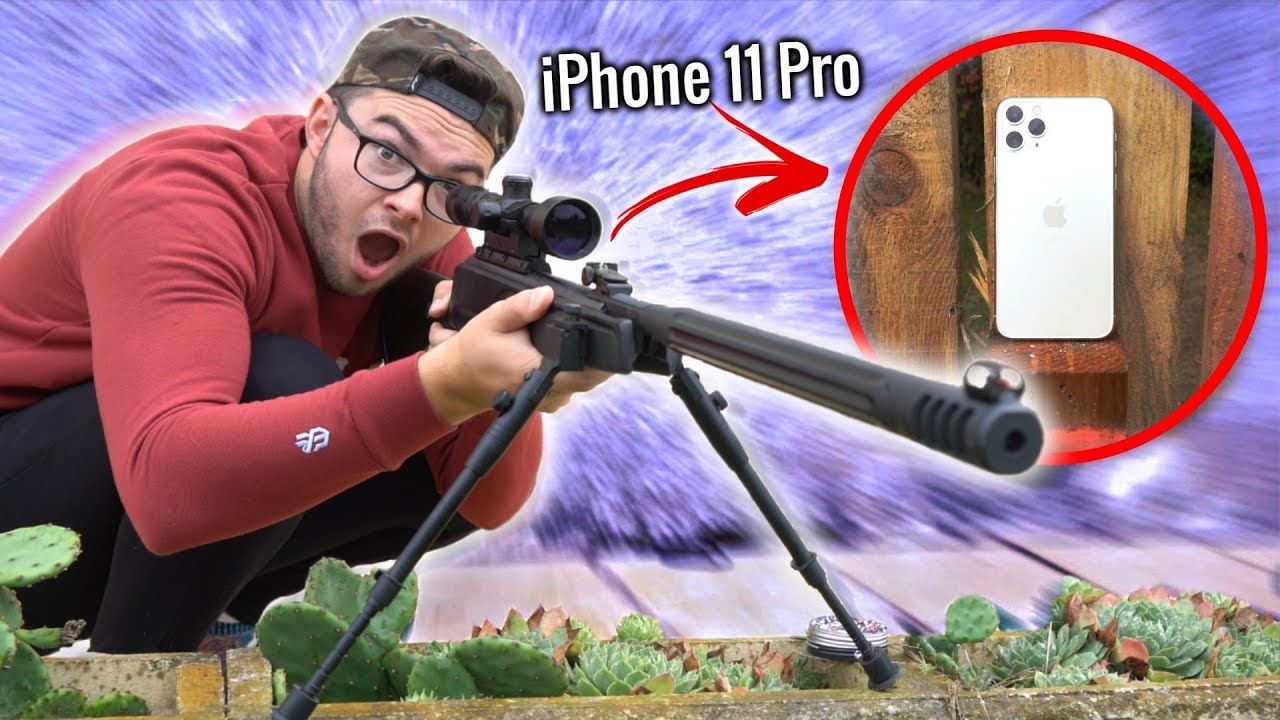 SNIPER VS IPHONE 11 PRO ! (Crash Test) - YouTube