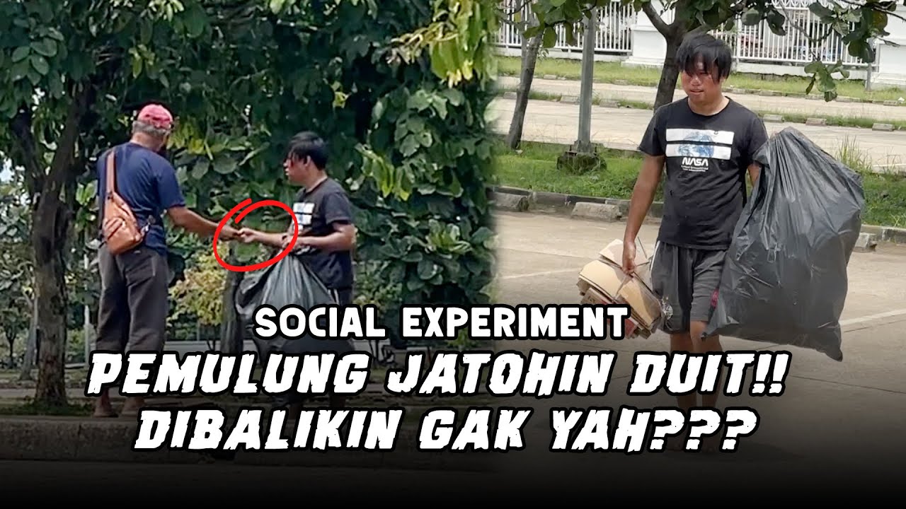 Social Experiment, Jatohin Duit di Balikin gak yah ? - YouTube