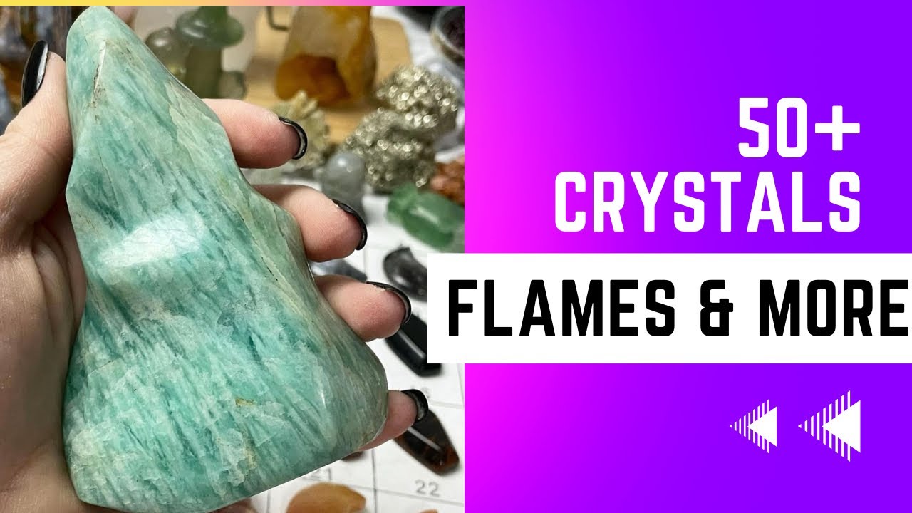 50+ Crystals, Crystal Flames & More Beautiful & Rare Crystals ...