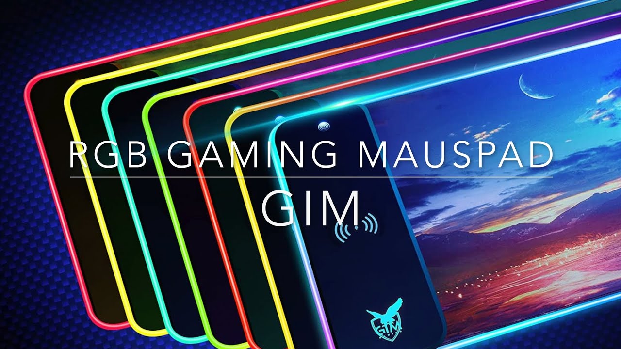 GIM RGB Gaming Mauspad I Unboxing - YouTube