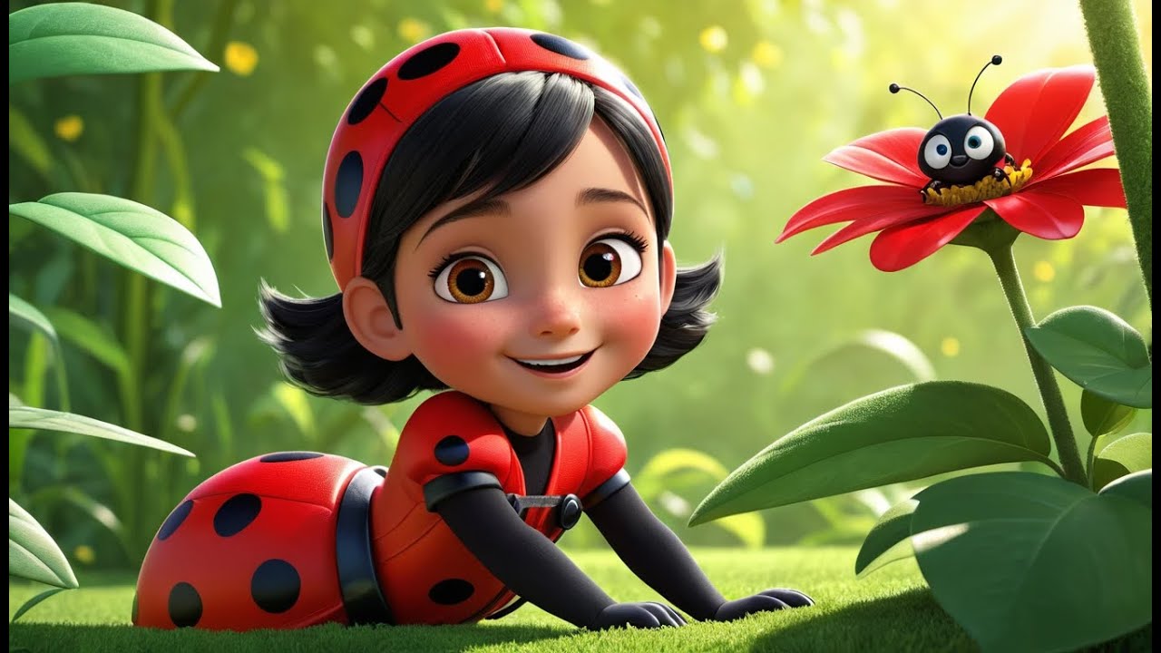 Itsy Bitsy Ladybug | Fun Insect Song for Kids | Learn with Ladybug ...