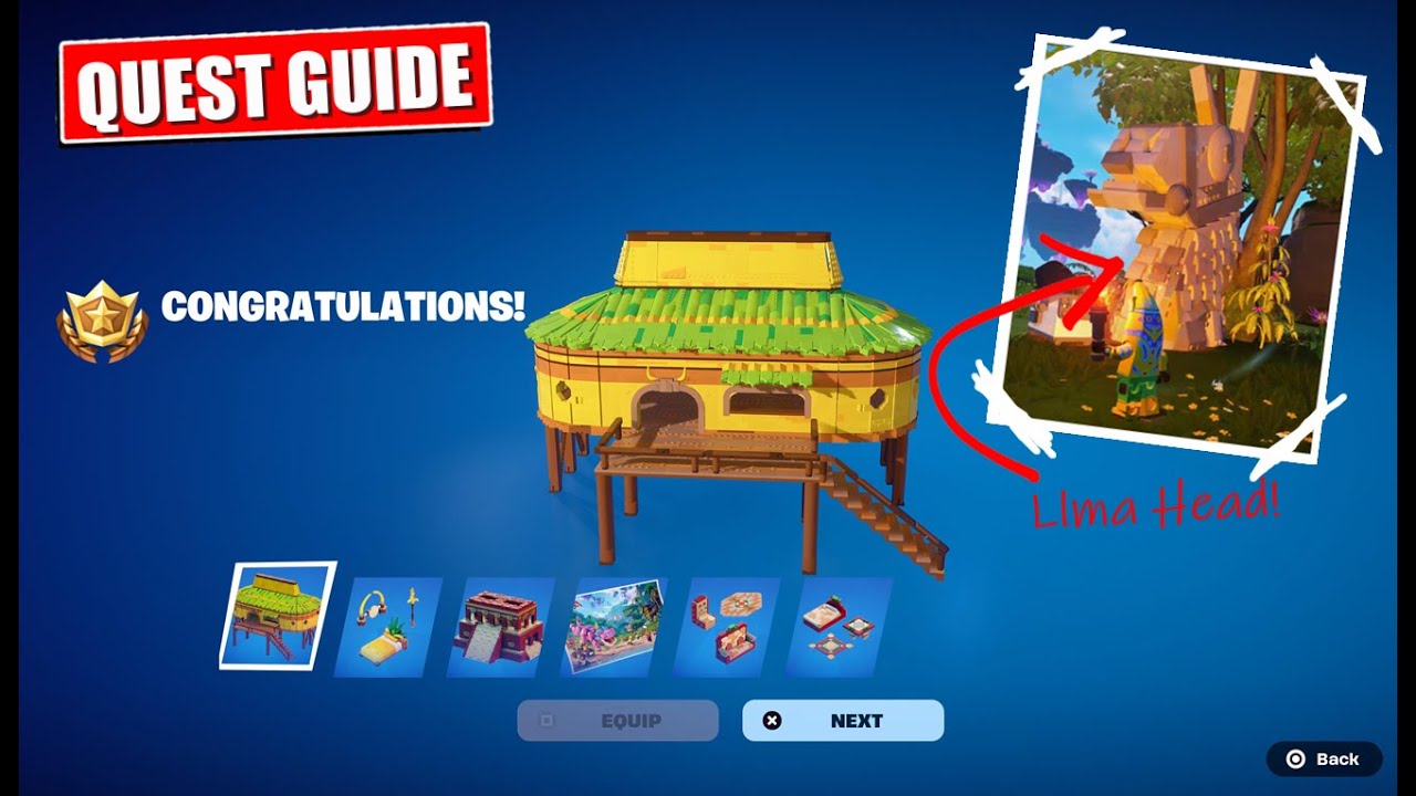 Fortnite Lego | How to Complete Tropical Treasures Battle Pass Quest ...