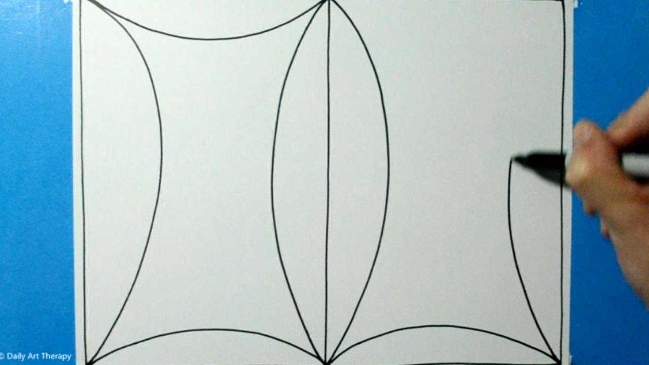 Daily Line Illusion #157 / Great 3D Pattern / Satisfying Spiral Drawing ...