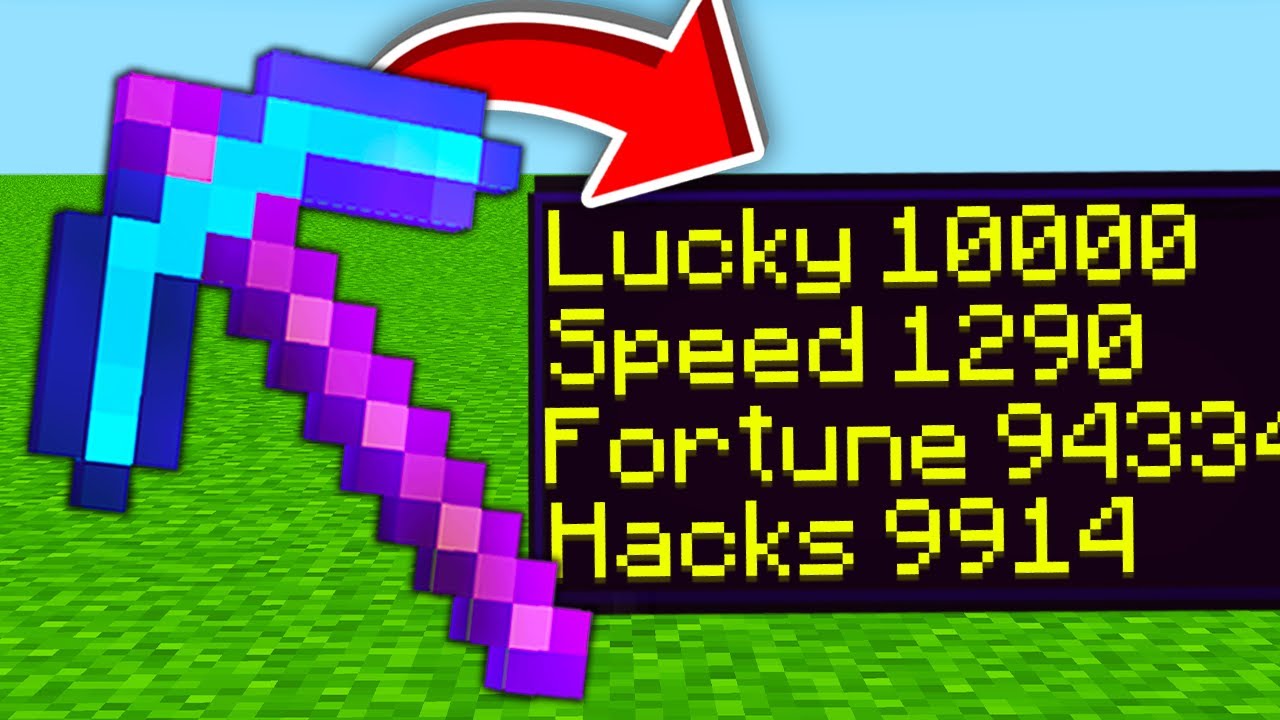 I Spawned The MAXIMUM Pickaxe Possible In Minecraft Prisons... - YouTube