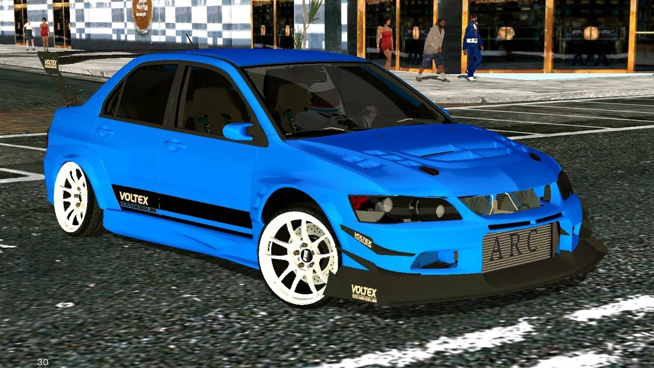 GTA SA Mitsubishi Lancer Evolution IX Voltex Edition Crash Testing ...
