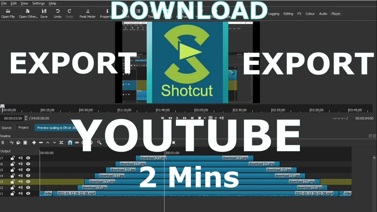 Shotcut Export For YouTube - YouTube