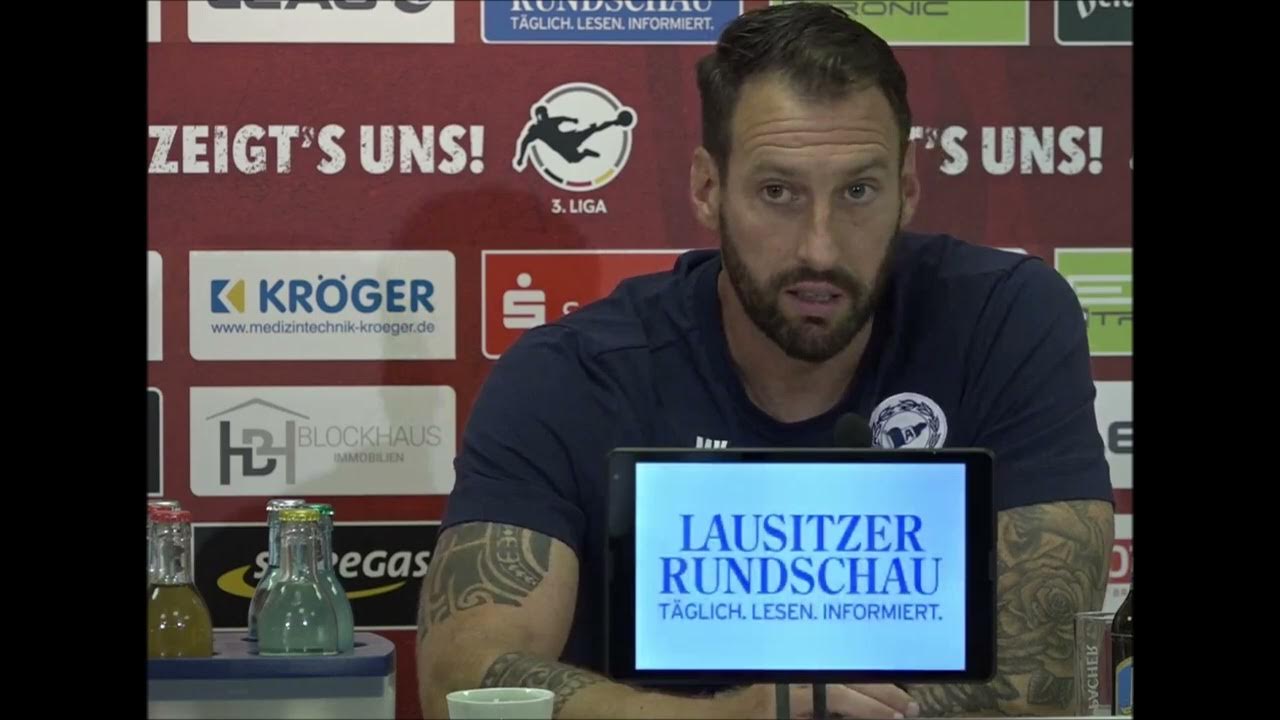 Energie Cottbus - Arminia Bielefeld 1:2 Ulrich Zwetz Interview Mitch Kniat - YouTube