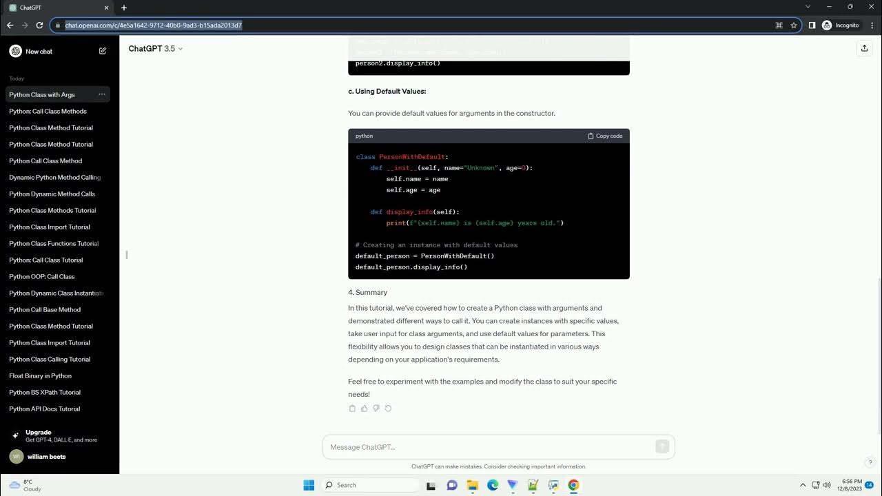 Python Call Class With Arguments Youtube