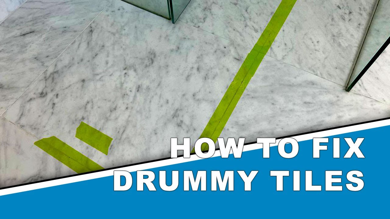 How to Fix Drummy Tiles Without Removing Them - YouTube