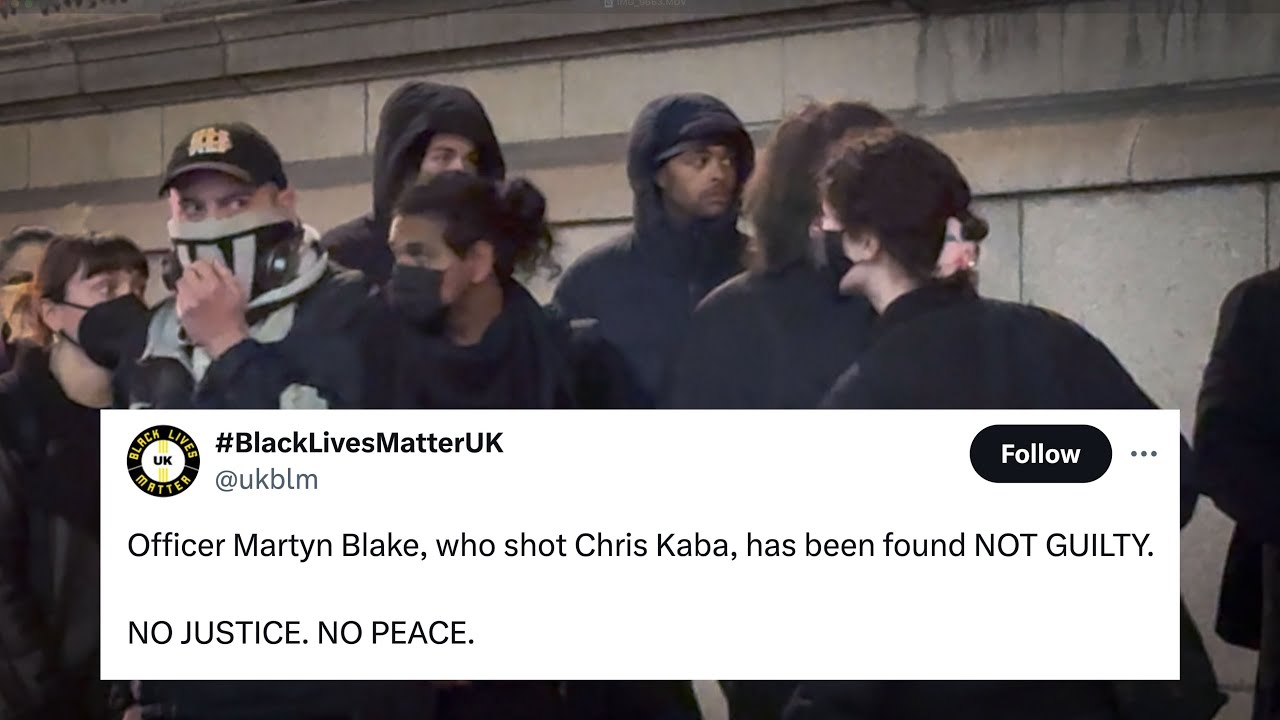 BLM London protests outside court after cop acquitted for shooting ...