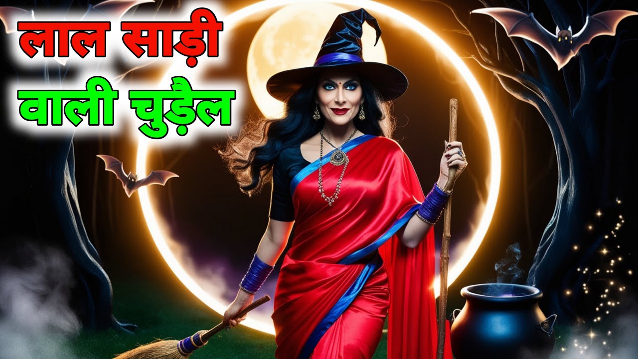 लाल साड़ी वाली चुड़ैल की कहानी।Animated Short Story for Kids ...