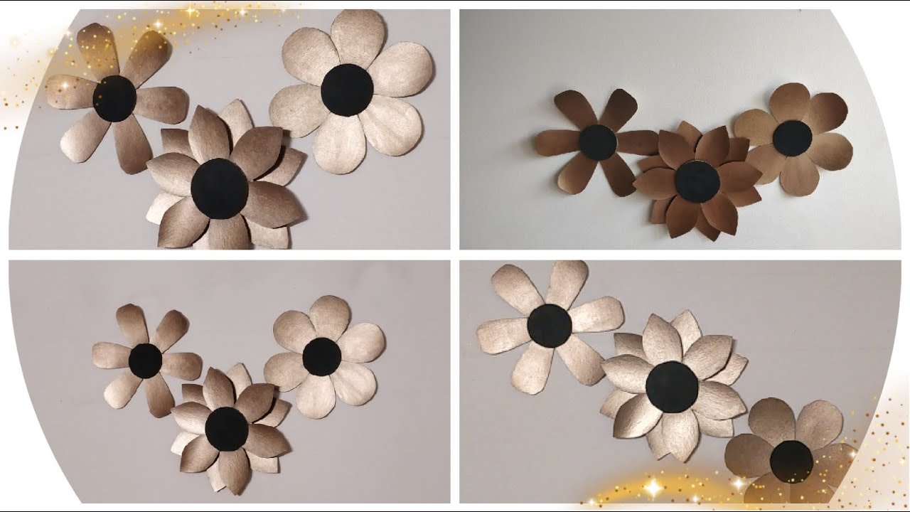 Easy DIY Cardboard Flower Decoration#Adorable crafts - YouTube
