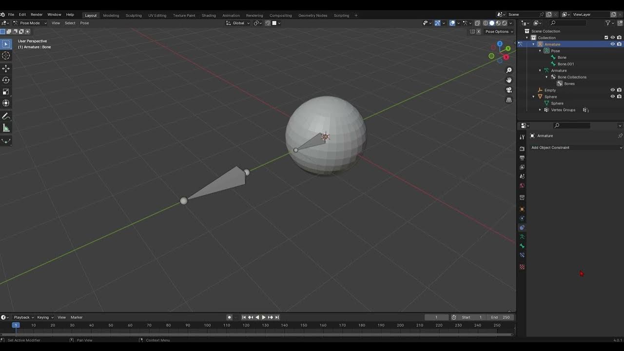 Blender Object Constrtaints Bone Constraints - YouTube