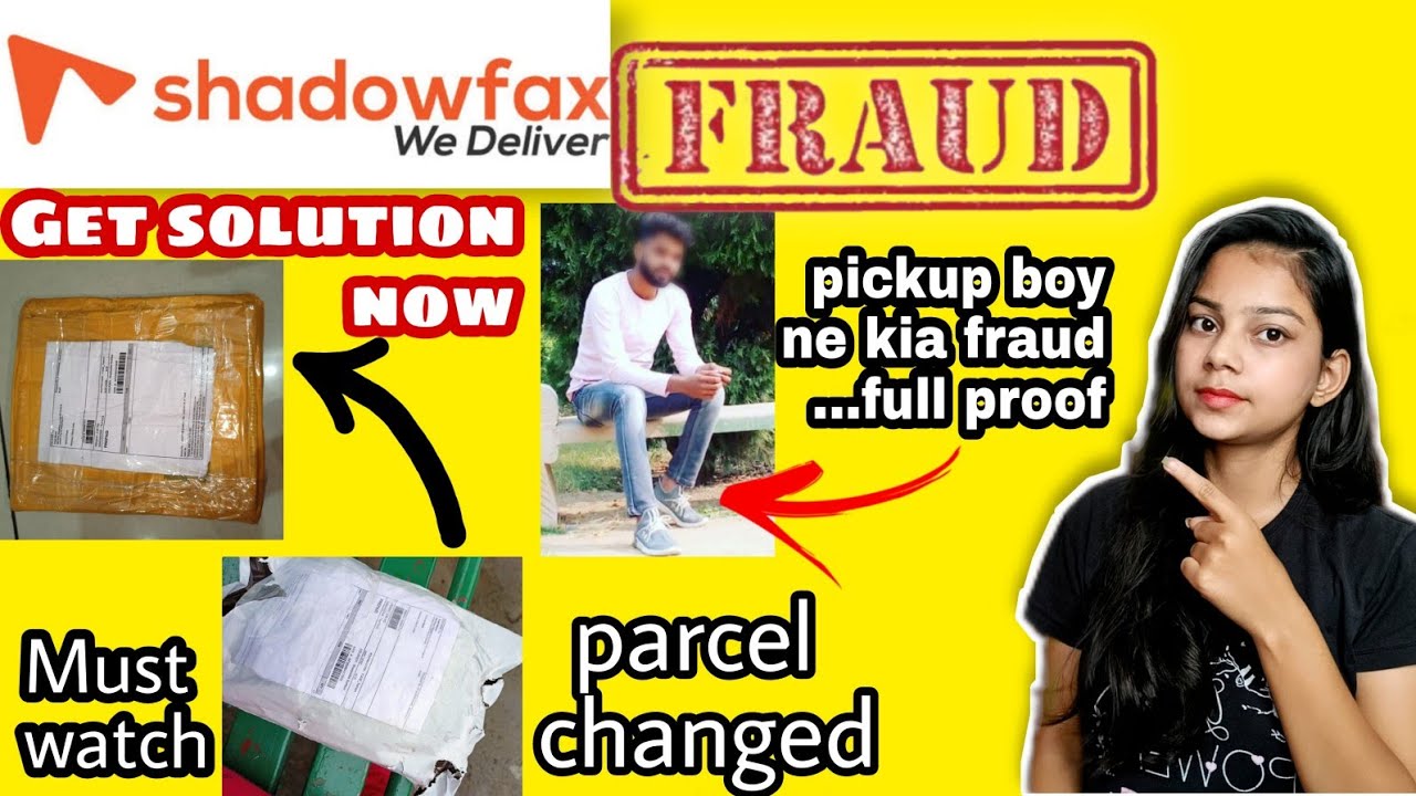 Shadowfax pickup boy did fraud |parcel changed😱| what to do? watch now🙏| #osmanjii - YouTube