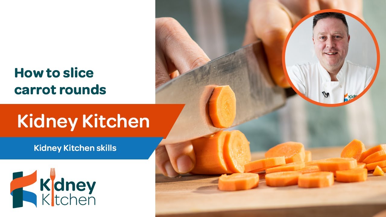 How to slice carrot rounds | Kidney Kitchen | kitchen skills - YouTube