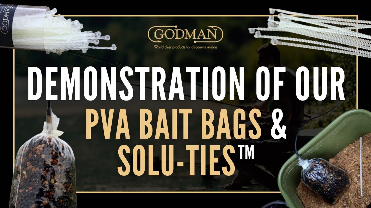 Demonstration of our PVA bags and SoluTies - Godman Angling - YouTube