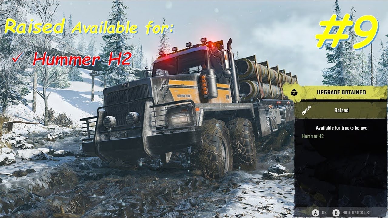 SnowRunner #9 | Raised Hummer H2 Location | - YouTube