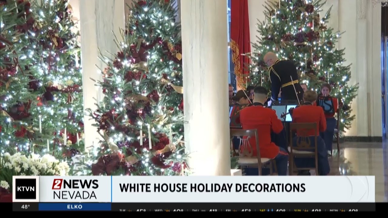 White House holiday decorations - YouTube