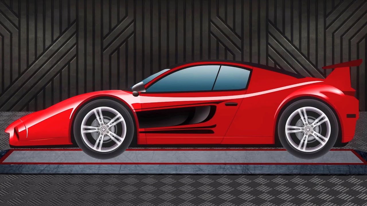 Kids Sports Car Cartoon & Educational Videos For Kids - YouTube