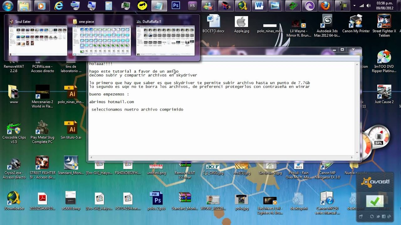 subir y compartir archivos en skydriver - YouTube