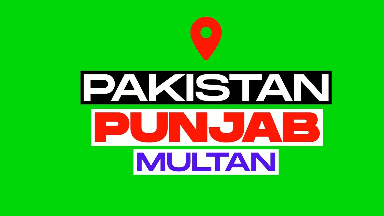 Multan City Pin Tracker| Multan Position Icon in Green Screen - YouTube