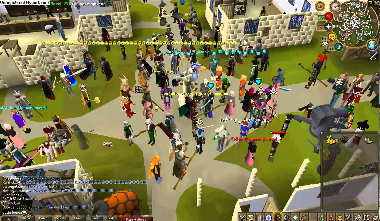 2011 Runescape Free Trade and Pking Returning Riot - YouTube