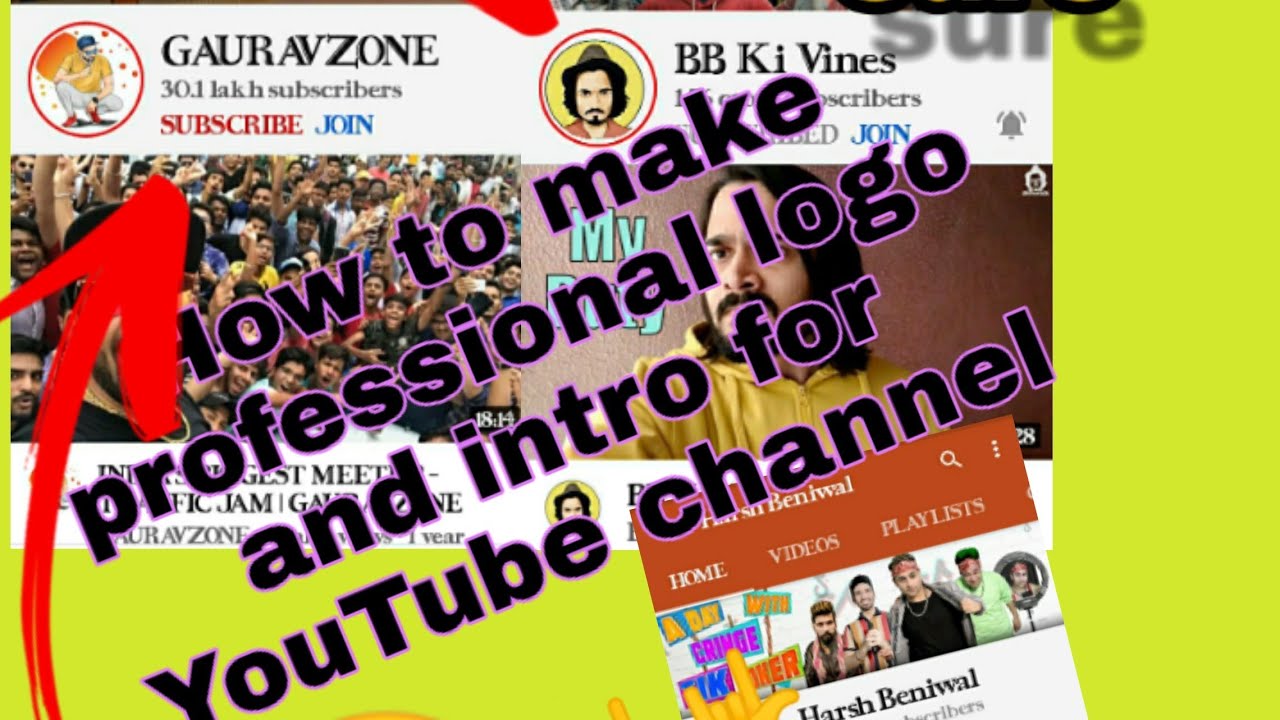 How to make professional logo and intro for your YouTube channel 100 % ...