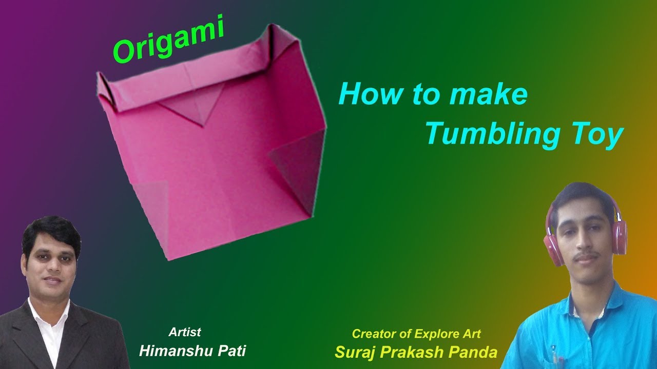 How to make Tumbling Toy || Origami - YouTube