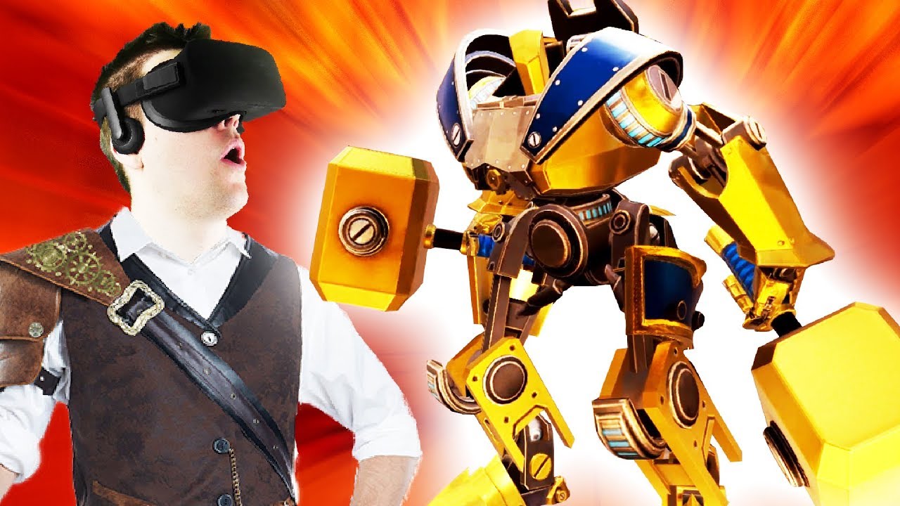 GIANT STEAMPUNK TITAN! - Brass Tactics Gameplay - Oculus Rift VR - YouTube
