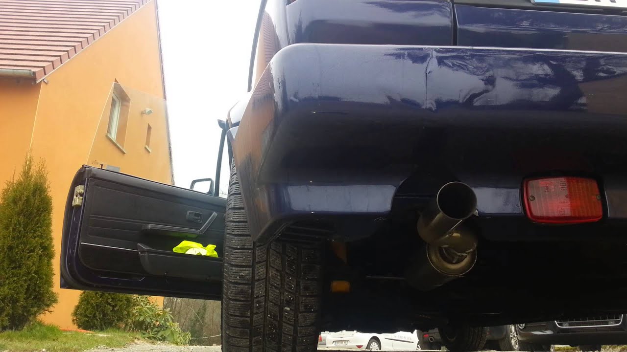 Golf cab 1.8 112 inox group N exhaust - YouTube
